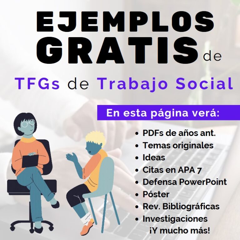TFG de Trabajo Social: ejemplos, temas, ideas, Investigación...